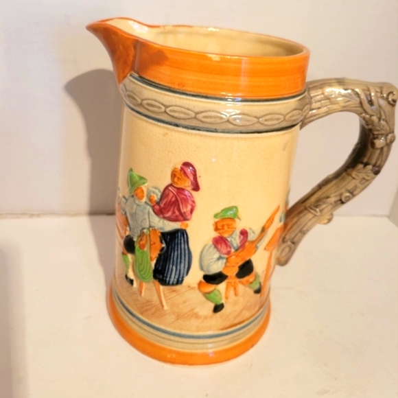 MAJOLICA STYLE | Kitchen | Vintage Majolica Style Beer Stein Pitcher ...